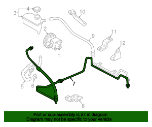 1999-2004 Volvo Pressure Hose 9485359 | TascaParts.com