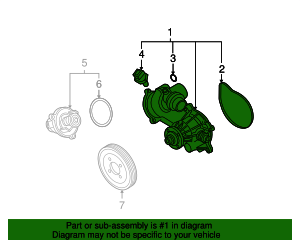 Genuine BMW 11-51-7-586-779 | Water Pump Assembly | FREE Shipping on ...