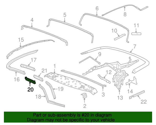 2016-2021 Chevrolet Camaro Side Weather-Strip - Driver's Side (LH ...