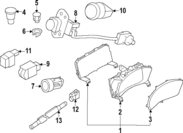 2024 Subaru Impreza Sun Load Sensor Bezel 66208FN000 | Subaru Parts Store