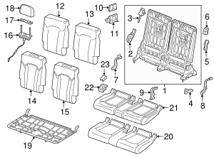 4M0-885-806-AB-JT5 - Seat Back Cushion Cover 2018-2019 Audi Q7 ...