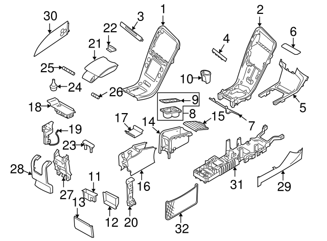 2011-2013 Volvo Cup Holder Rubber Seal 1284528 | TascaParts.com