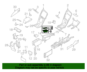 1284525 - Cup Holder - 2011-2013 Volvo | Volvo OEM Parts Direct