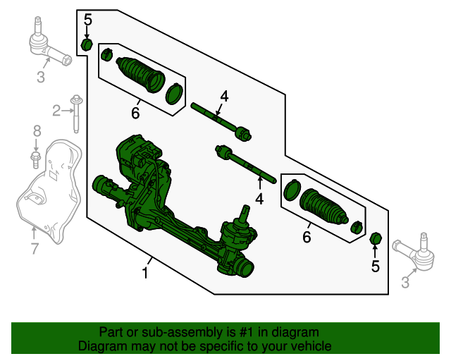 2016-2017 Ford Explorer Rack And Pinion Assembly FB5Z-3504-AK | Blue ...