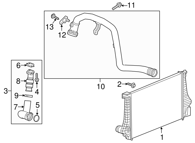 2018-2019 Chevrolet Traverse Air Inlet Assembly 23445696 ...