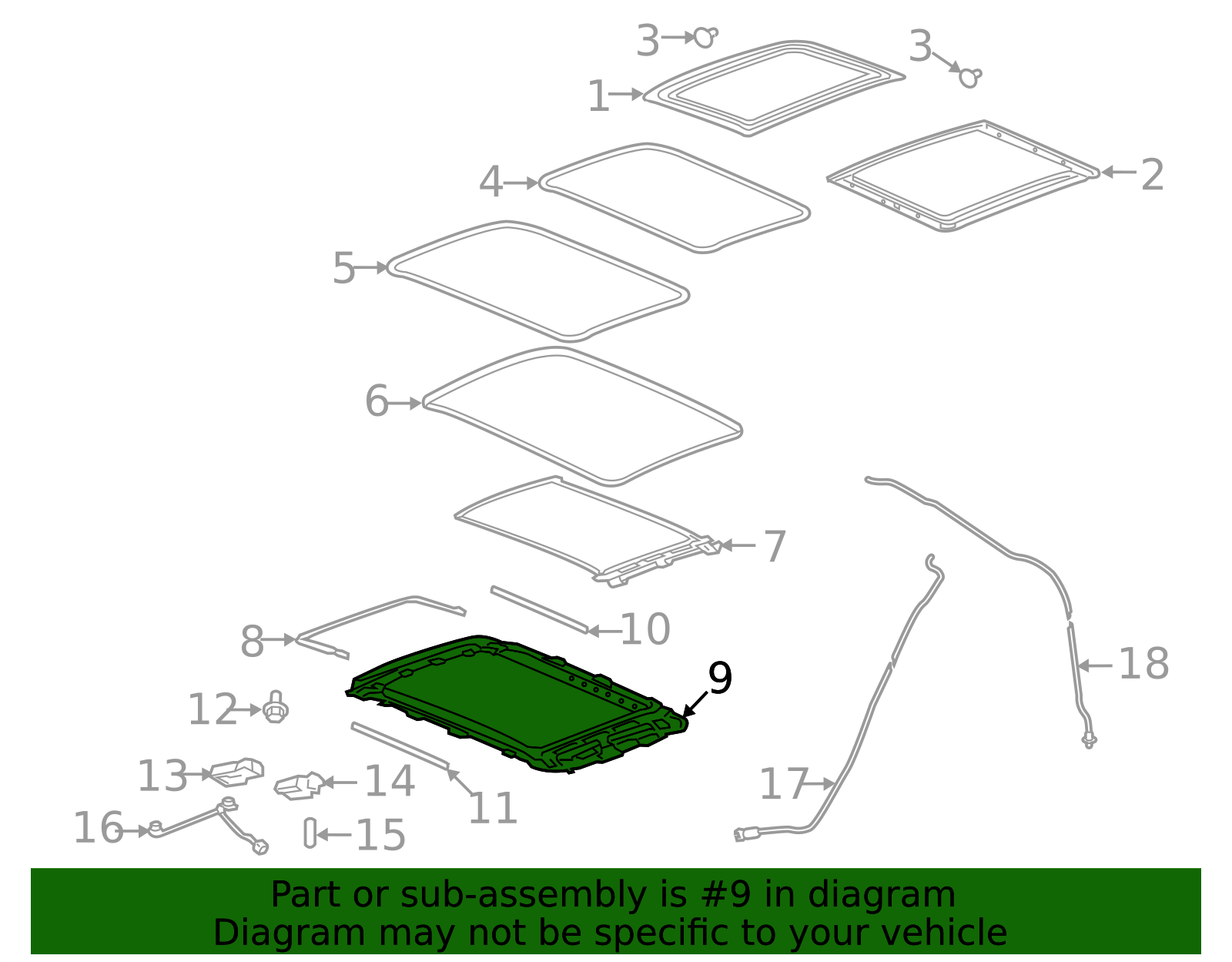 2021-2025 Buick Envision Sunroof Air Deflector 84729109 | Shop Matick ...