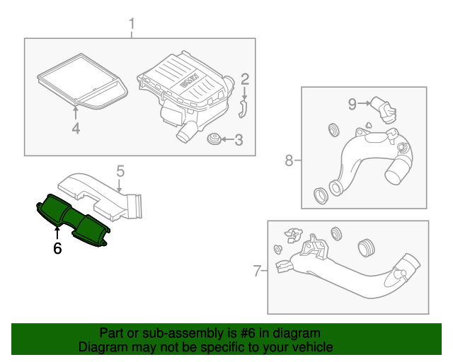 Genuine BMW 13-71-7-547-592 | Inlet Duct | FREE Shipping on Most Orders ...