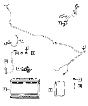 2024 Jeep Wrangler Alternator Wiring 68598693AA | Mopar eStore