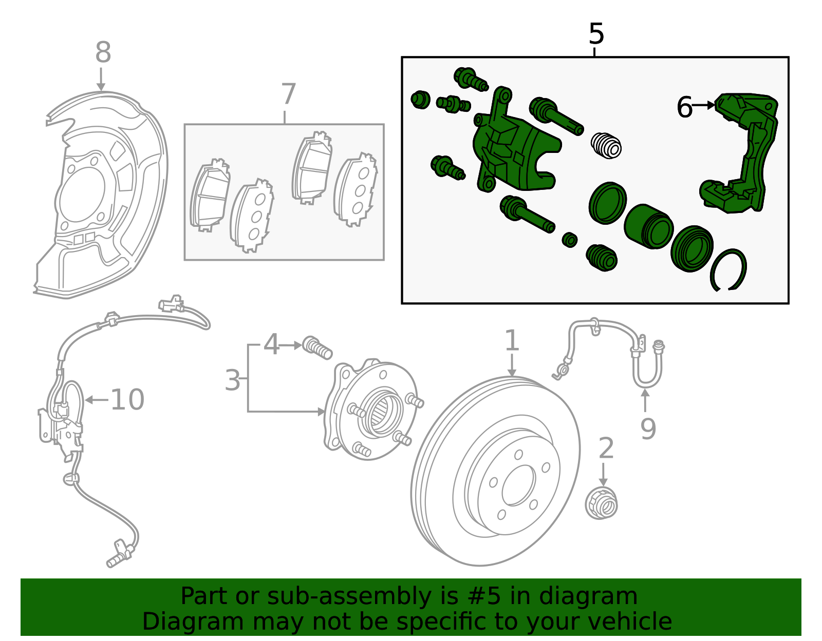 47750-02480 - Caliper Assembly 2020-2024 Toyota Corolla | Longo Toyota ...