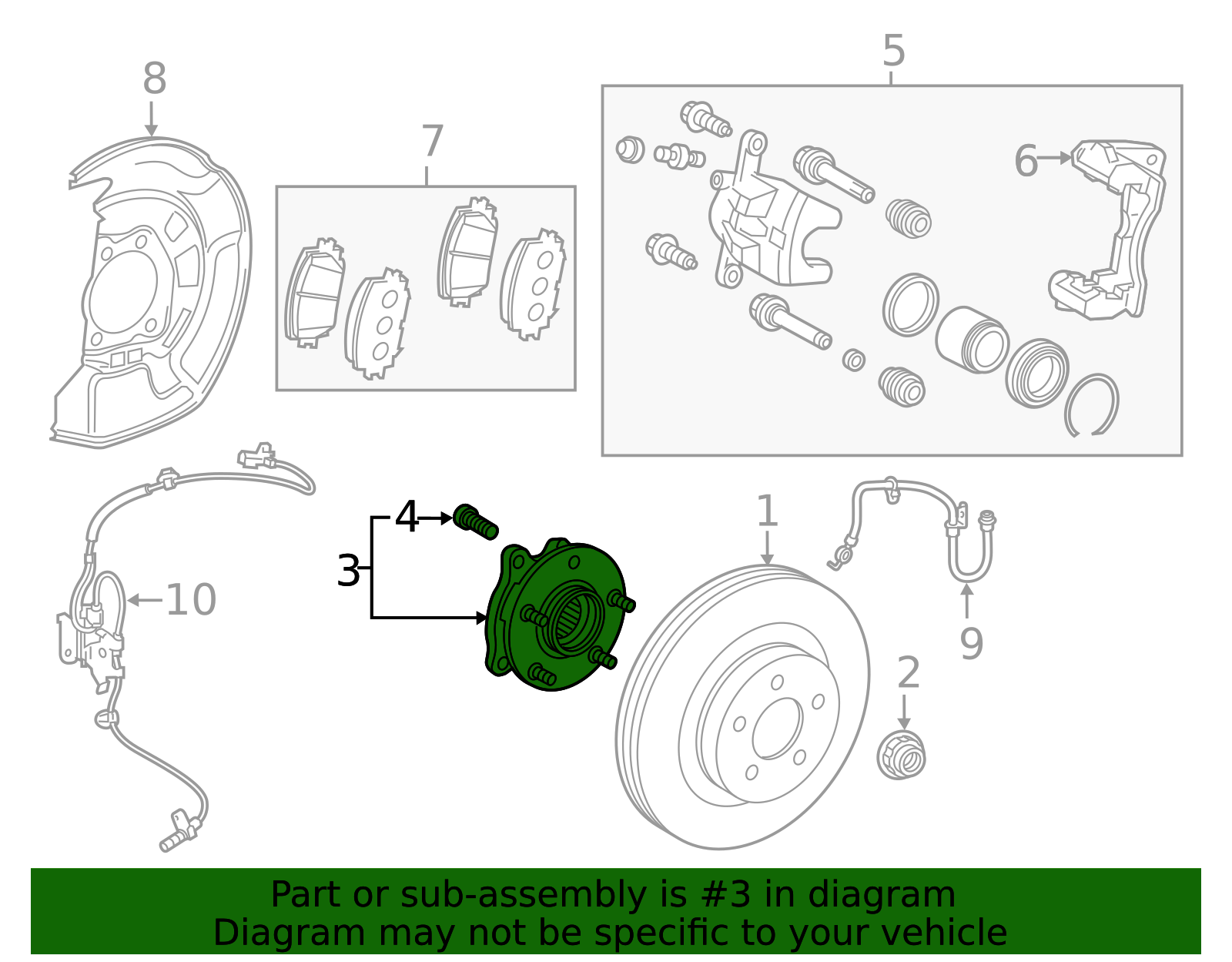 2020-2024 Toyota Corolla Hub Assembly 43550-02090 | Elmhurst Toyota Parts