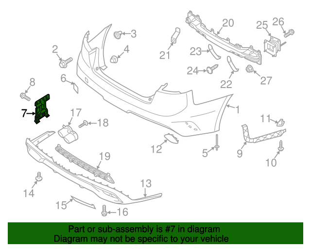 86686-J5000 - Mount Bracket 2018-2021 Kia Stinger | Kia.Parts Store