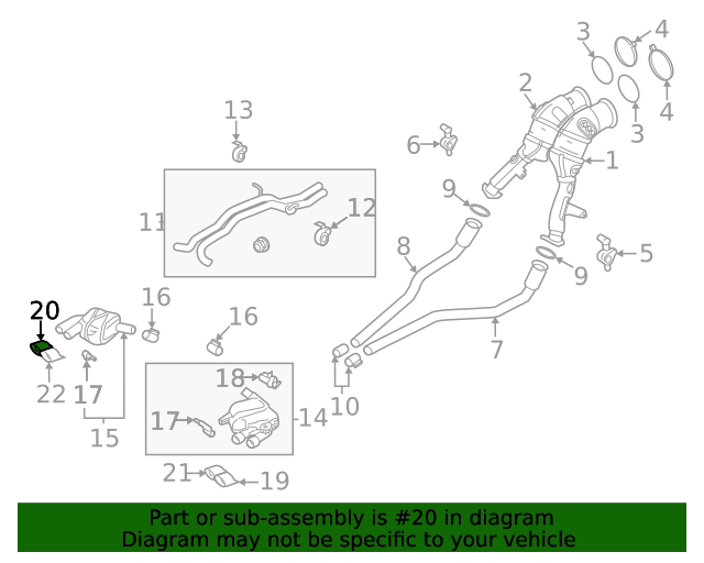 2015-2024 Porsche Macan Tail Pipe 95B-253-681-CR | Porsche Marin