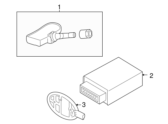 2008-2009 Land Rover Tire Pressure Sensor LR086928 | OEM Parts Online