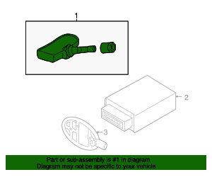 2008-2009 Land Rover Tire Pressure Sensor LR086928 | OEM Parts Online