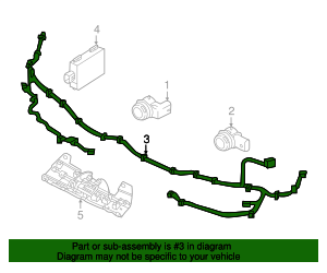 31470819 - Parking Assistance Pilot Wiring Harness - 2017-2020 Volvo ...