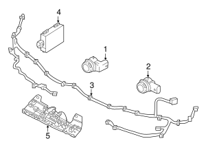 31470819 - Parking Assistance Pilot Wiring Harness - 2017-2020 Volvo ...