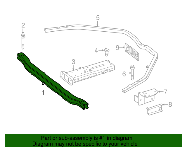 205-610-01-17 - Front Cross-Member 2016-2018 Mercedes-Benz | Mercedes ...