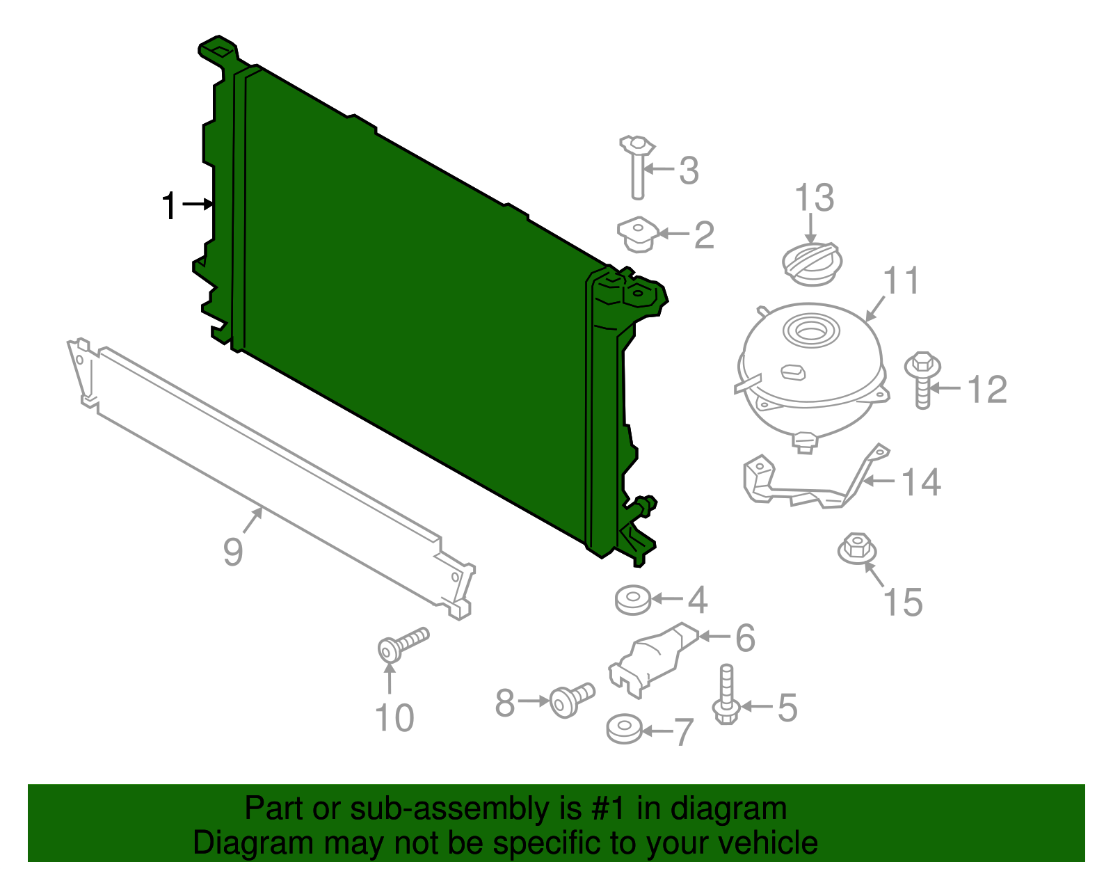 2015-2021 Porsche Macan Radiator 9A7-121-251-01 | Gaudin Porsche Parts