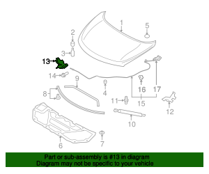 2009-2014 Nissan Murano Latch 65601-1AA0A | Team Nissan Inc.
