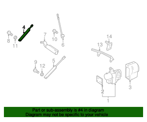 209-800-09-72-64 - Hydraulic Cylinder - 2004-2017 Mercedes-Benz ...