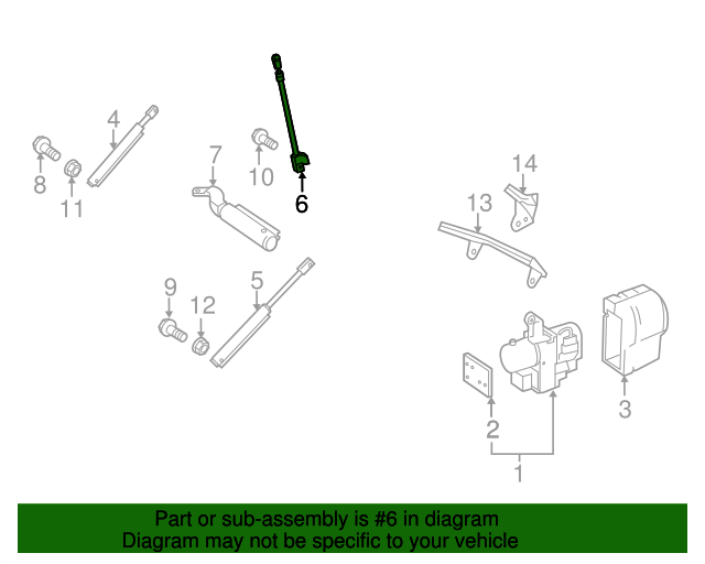 2011-2017 Mercedes-Benz Hydraulic Cylinder 2078000072 | AutoNation Parts