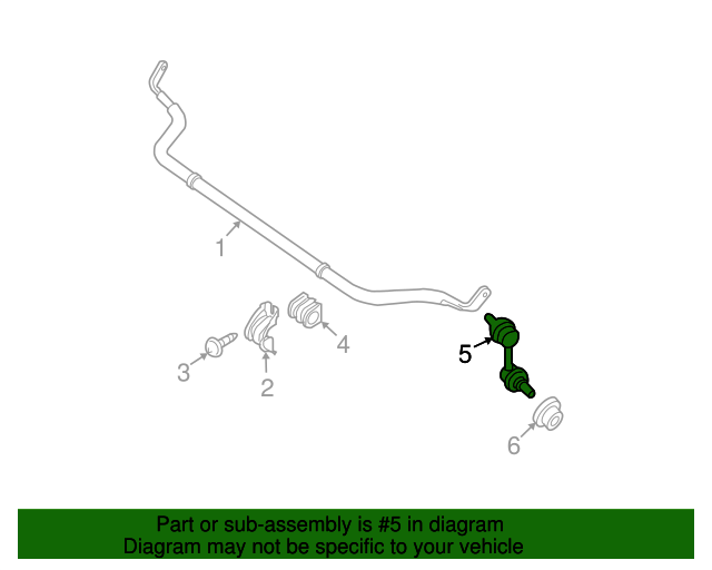 2005-2007 Nissan Stabilizer Link - Driver's Side (LH) 54668-EA000 ...