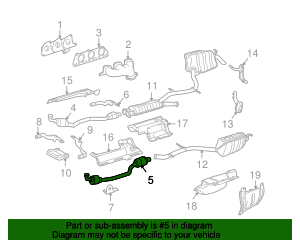 2010-2011 Mercedes-Benz E 350 Front Pipe 204-490-13-20-80 | MB OEM Parts