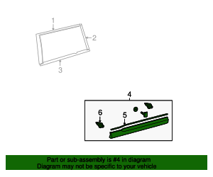 2011-2013 Toyota Highlander Door Molding 75076-0E050 | AutoNationParts.com