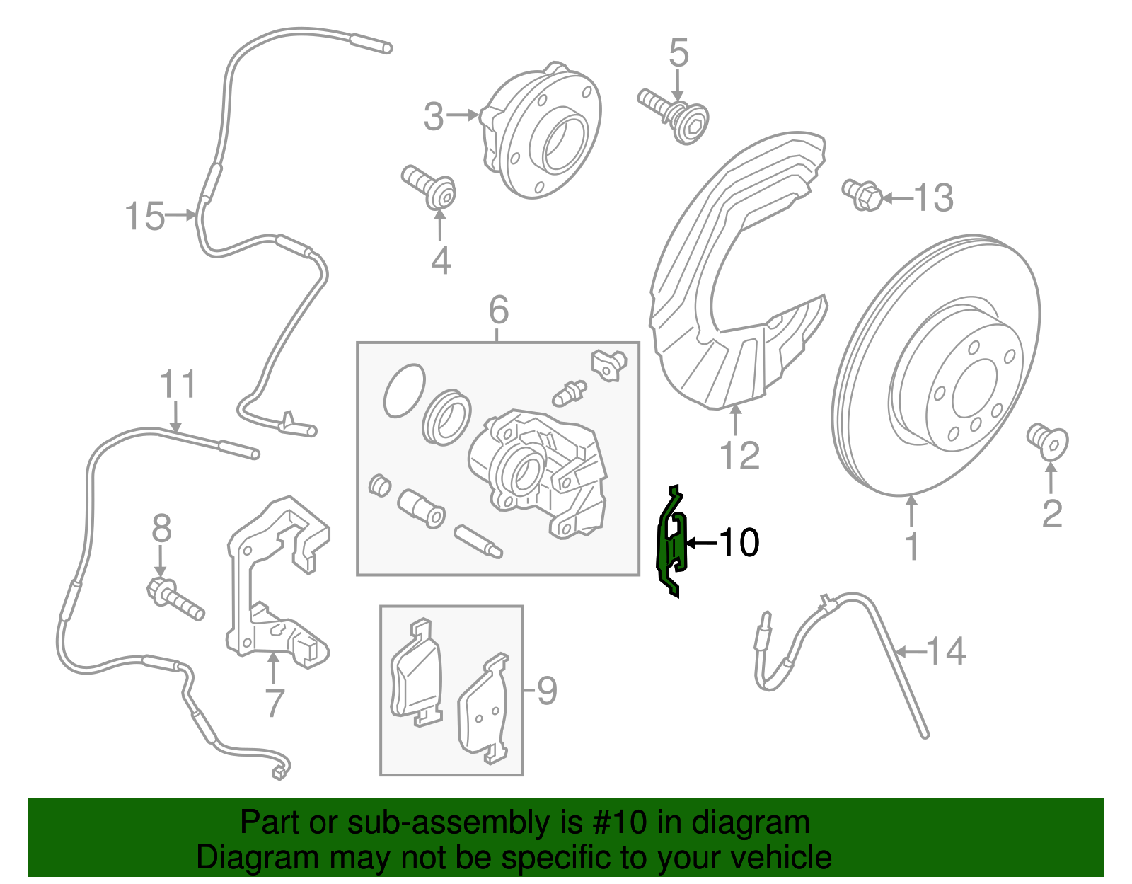 34106790927 - 2011-2021 BMW Brake Pads Clip (34-10-6-790-927) | BMW of ...
