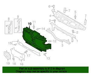 2017-2020 Ford Mount Panel HC3Z-8B455-A | TascaParts.com