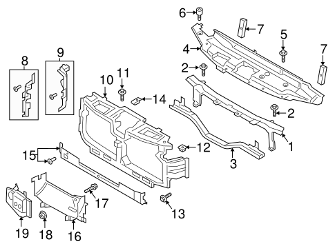 Radiator Support for 2019 Ford F-250 Super Duty | OEM Ford Part