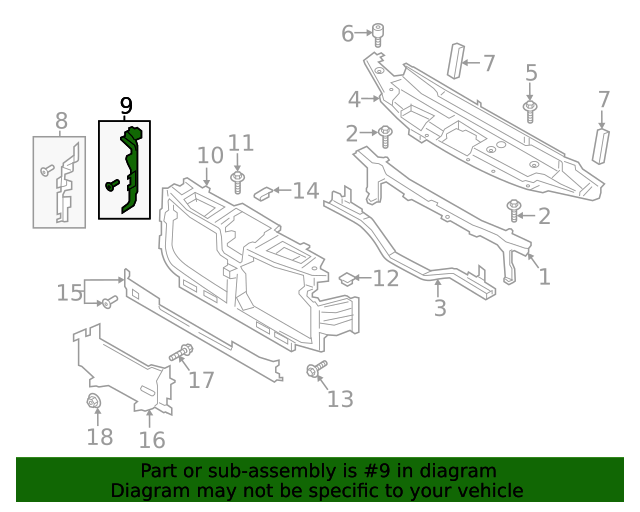 HC3Z-8327-F - Inner Shield 2017-2022 Ford | AutoNation Parts