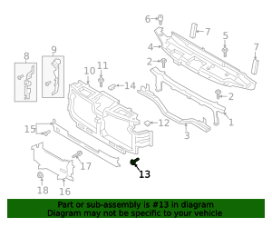Genuine OEM Ford - Mount Panel Lower Bolt W718108-S900 | OEM Ford Parts ...