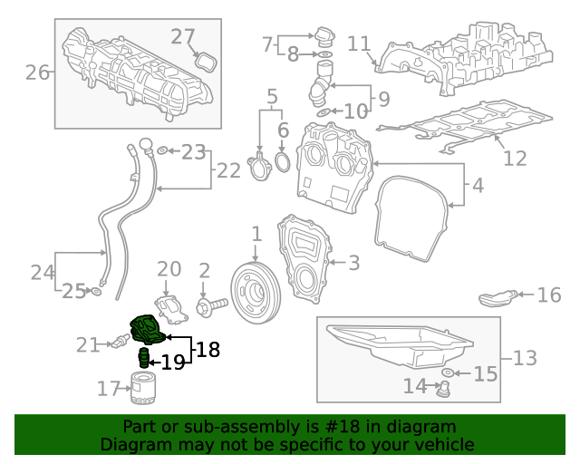 2019-2024 GM Oil Filter Adapter 12698840 | Paradise GM Parts