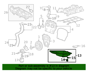 2023-2024 GM Oil Pan 12732388 | OEM Parts Online