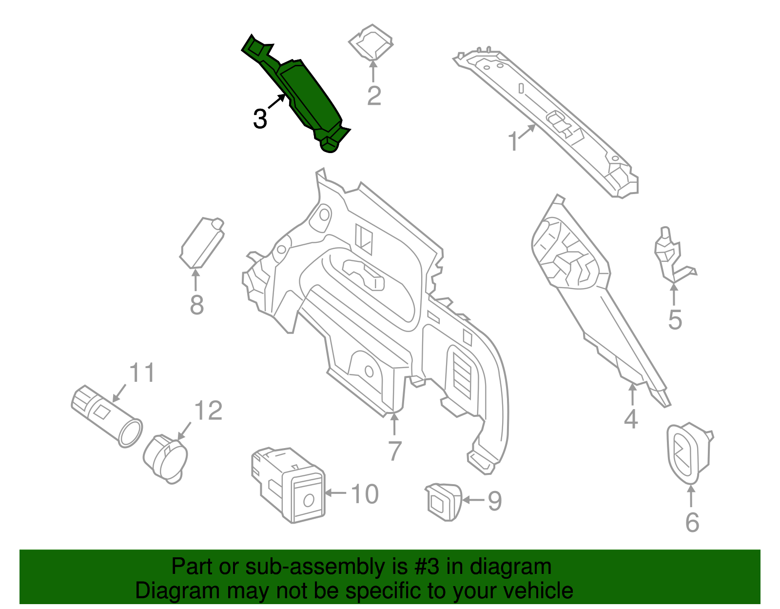 2014-2020 Infiniti QX60 Pillar Trim 76934-3JS0A | OEM Parts Online