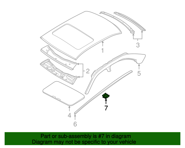 51138174893 - 1997-2003 BMW Roof Molding Clip (51-13-8-174-893) | BMW ...