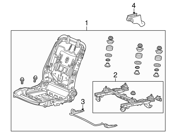 81166-TM8-A02 - Slide Assembly, Sws 2010-2011 Honda Insight | Honda ...