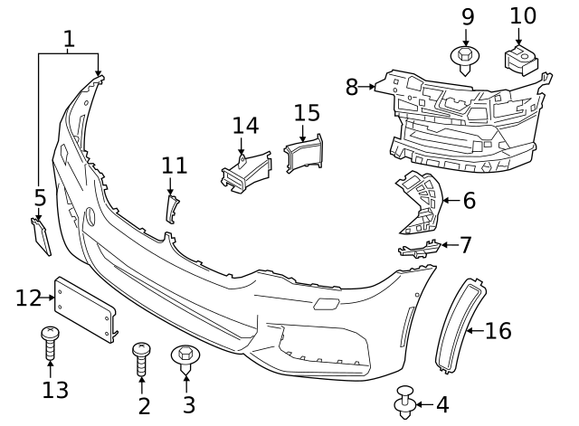 OEM BMW Air Duct For 2018-2019 BMW 640i xDrive Gran Turismo - Part# 51 ...