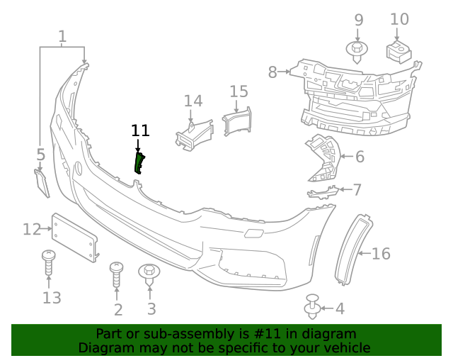 51137412425 - 2018-2019 BMW 640i xDrive Gran Turismo Center Cover (51 ...