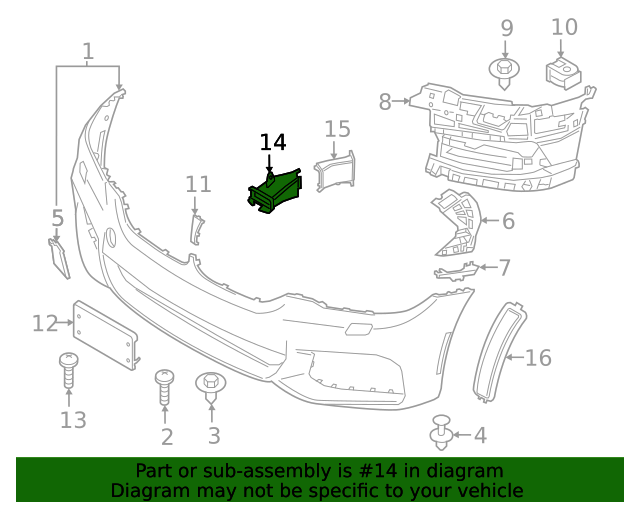 OEM BMW Air Duct For 2018-2019 BMW 640i xDrive Gran Turismo - Part# 51 ...