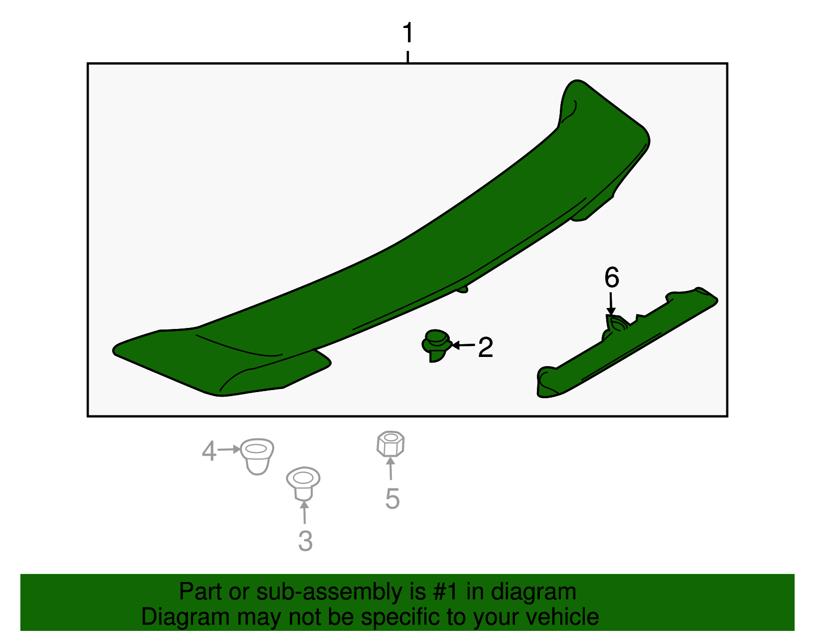 2013-2023 Nissan GT-R Spoiler Assembly 96030-KC10A | Temecula Nissan Parts