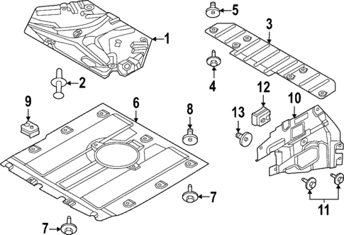 Under Cover & Splash Shields for 2024 BMW iX | OEM Parts Online