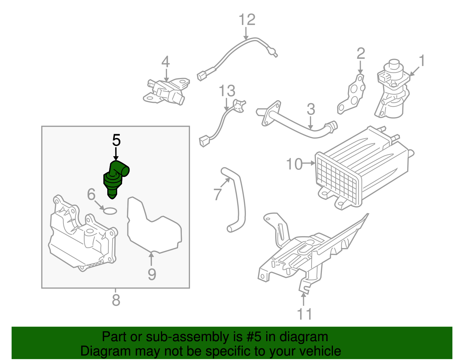 2003-2015 Mazda PCV Valve L32513890A | Retail Performance Auto Parts