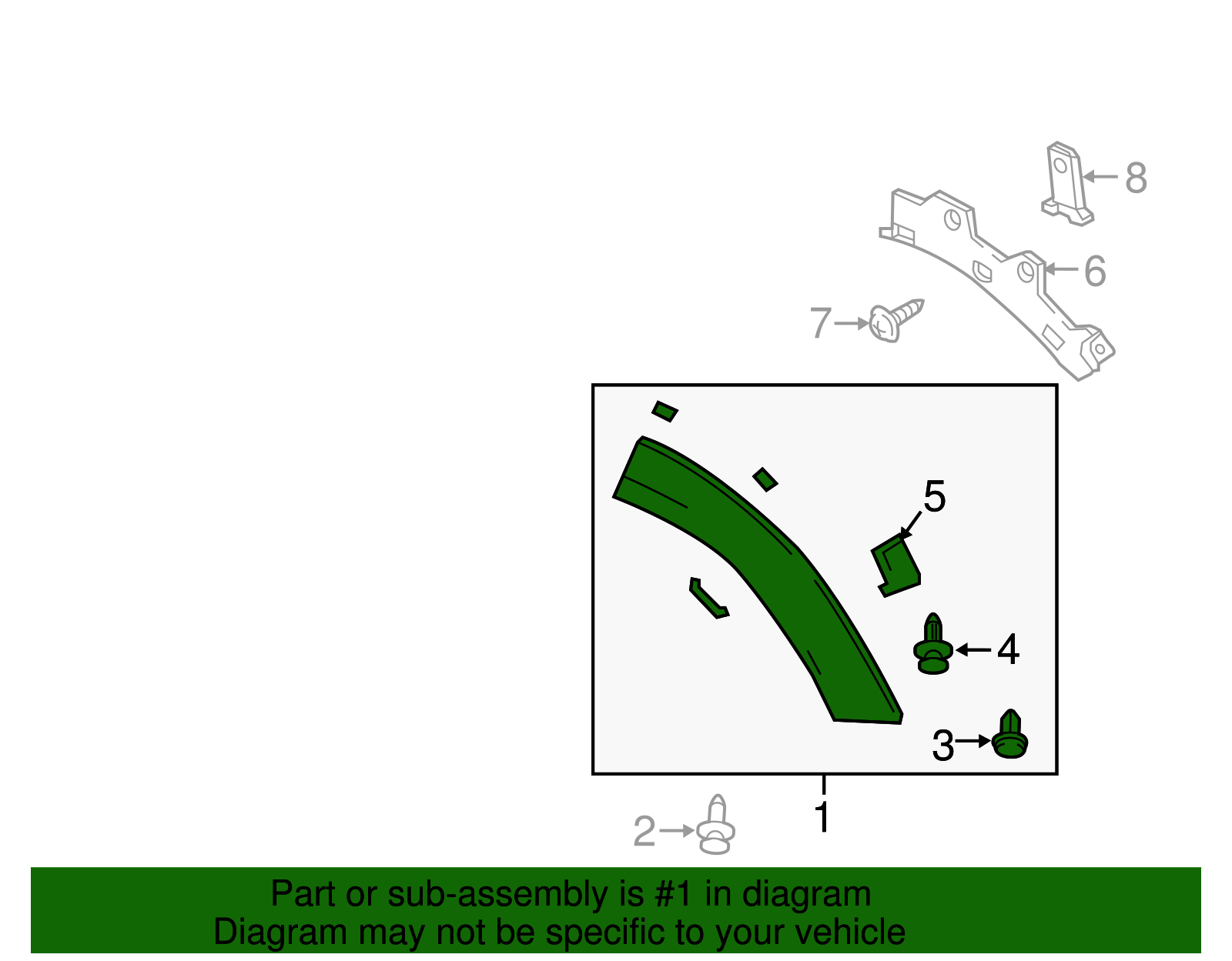 D10E-51-W50C - Wheel Opening Molding - 2016-2020 Mazda CX-3 | Mazda ...