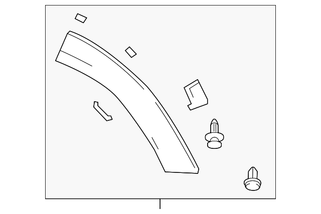 D10E-51-W50C - Wheel Opening Molding - 2016-2020 Mazda CX-3 | Mazda ...