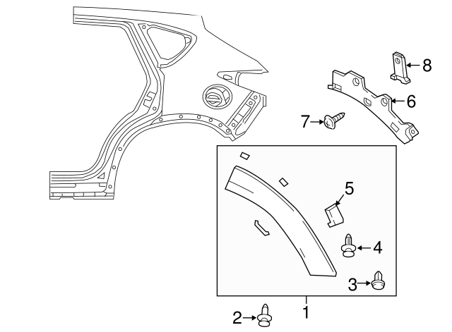 2016-2020 Mazda CX-3 OEM NEW 2016-2019 Mazda CX3 Passenger Side Rear ...