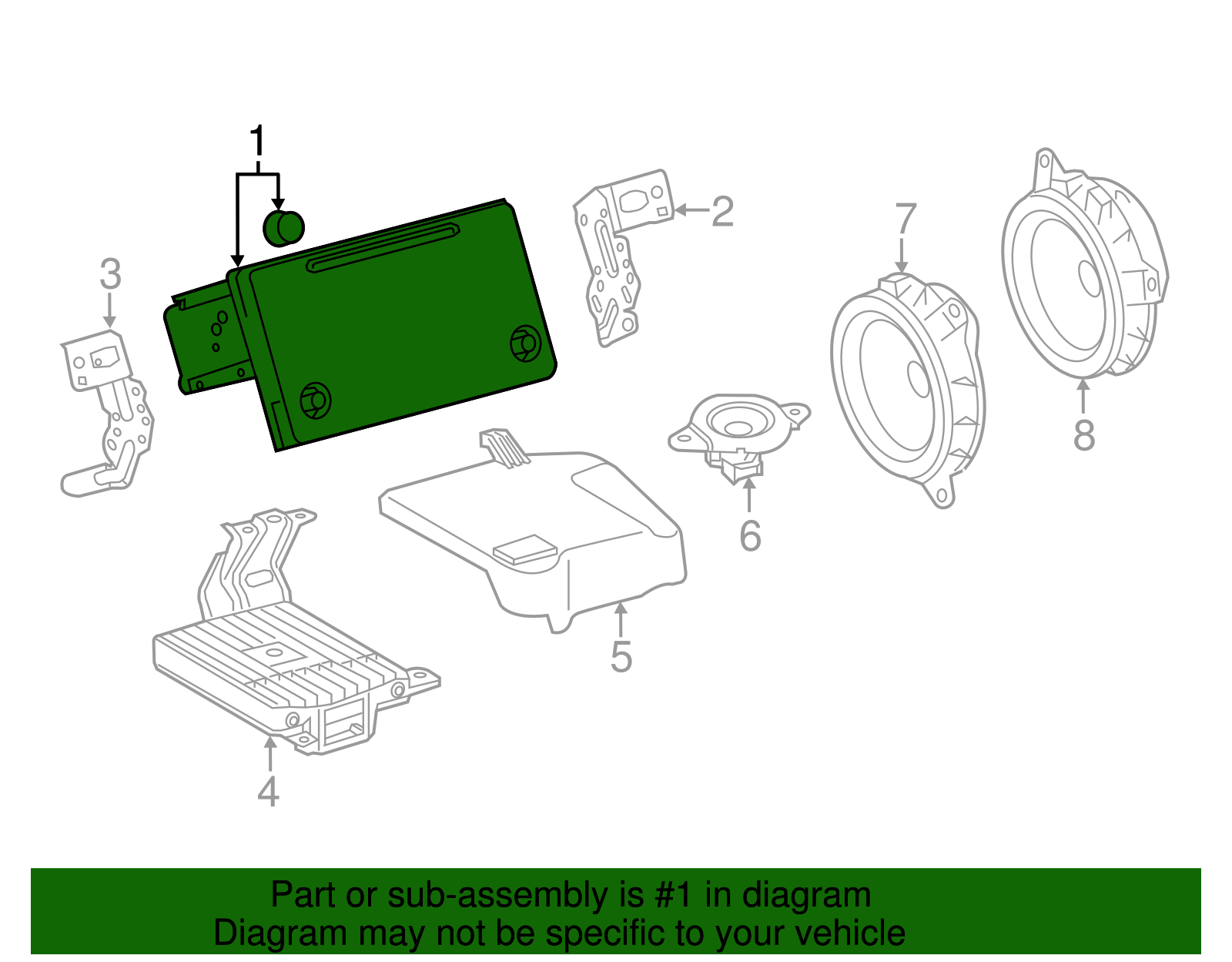 2019 Toyota Receiver 86140-47271 | Toyota San Diego Parts