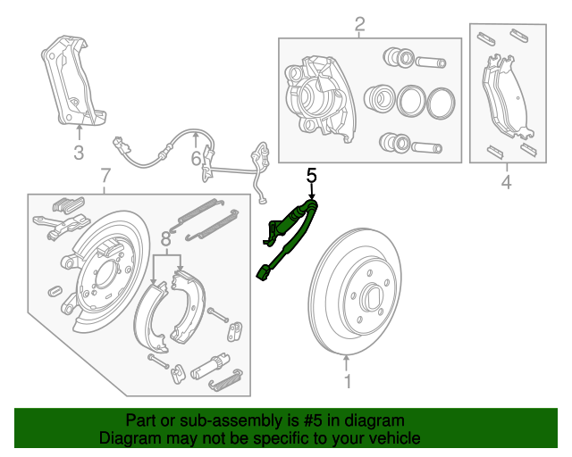 2009-2011 Mopar Flex Hose - Passenger Side (RH) 55398310AH | TascaParts.com