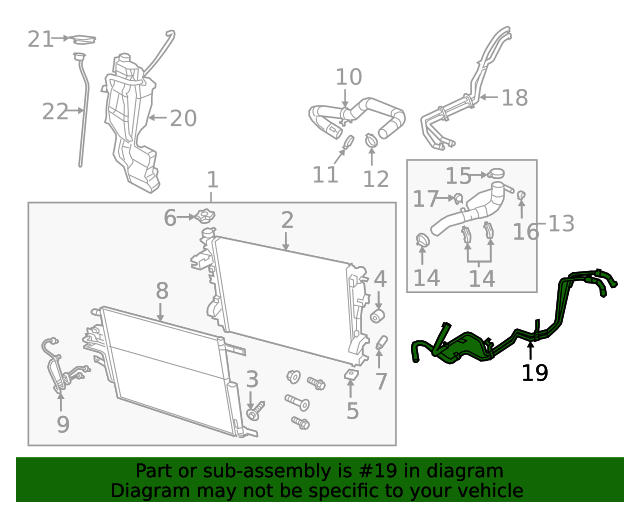 2019-2024 Ram 1500 Hose & Tube Assembly 68268583AG | Mopar Parts Canada